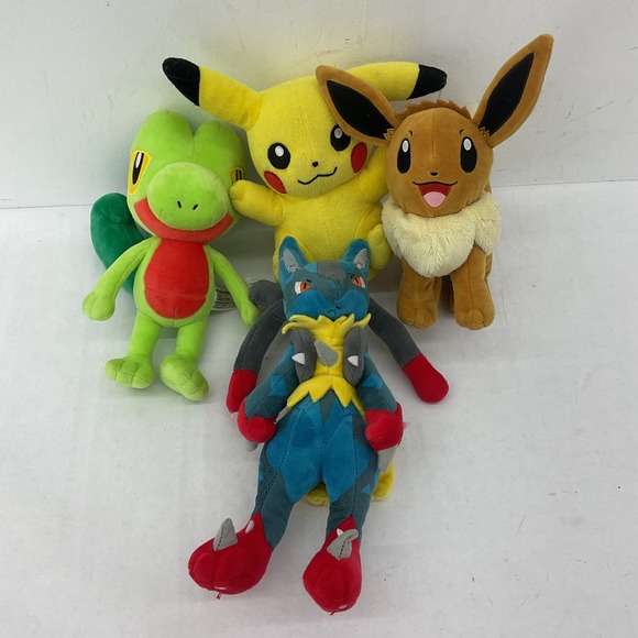 Pokemon | Toys | Pokemon Nintendo Plush Lot Green Yellow Blue Stuffed ...
